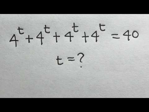 Solve for t in this nice Algebra equation | Math Olympiad Mathematics