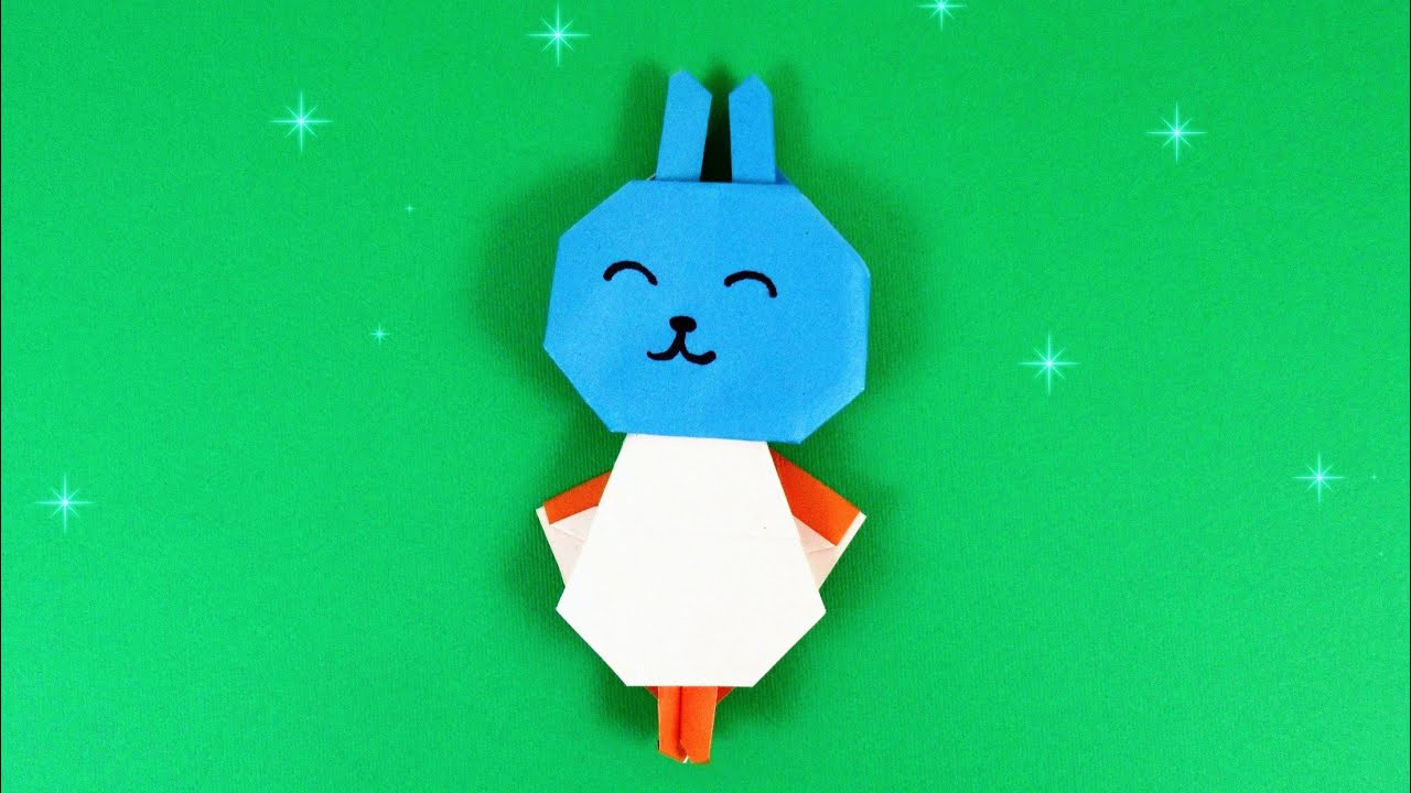 How to make an origami rabbit. DIY Christmas decor - YouTube