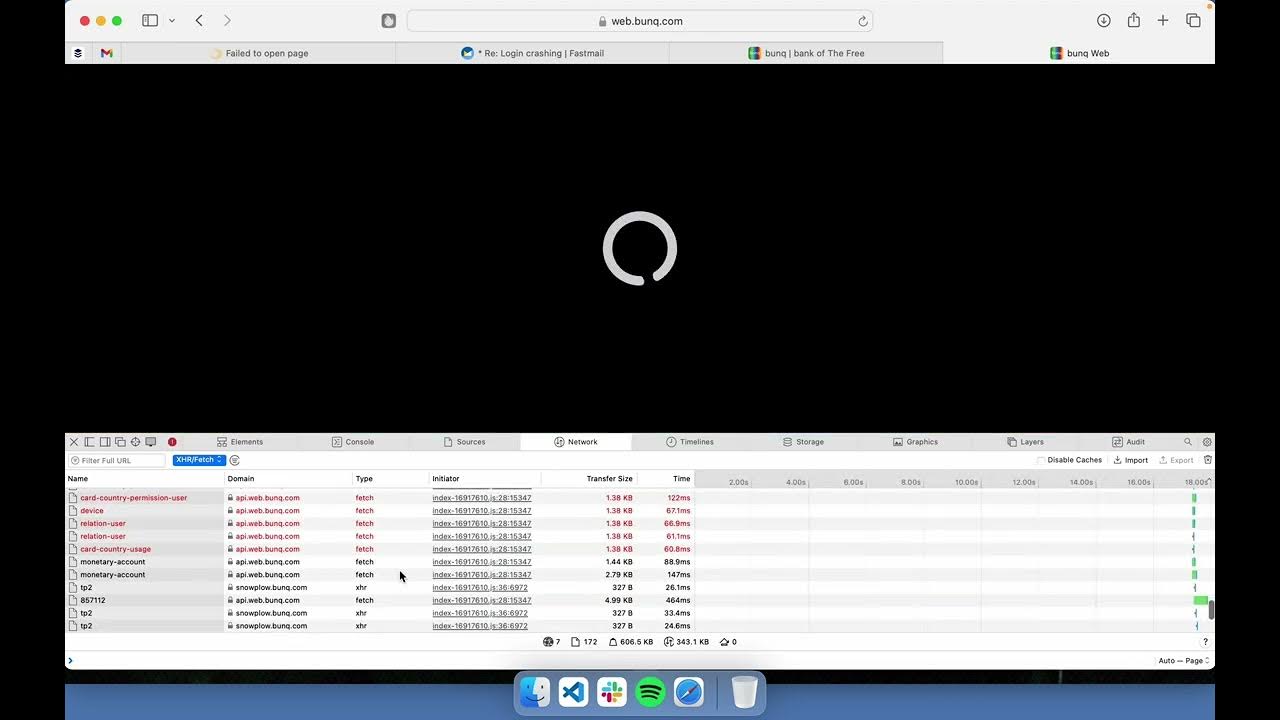 Bunq app crashing infinite loop - YouTube