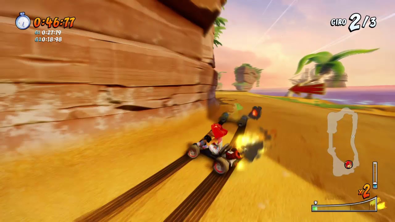 CTR™ Nitro Fueled (Prova a tempo) - Baia Crash [1:17.97 + 0:25.05 Lap ...
