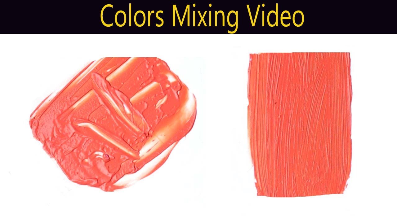What Two Colors Mixing To Make Vintage Coral Color - YouTube