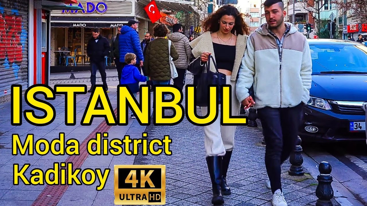 A walking tour of Moda Beach to Moda Street in Kadikoy, Istanbul2023 ...