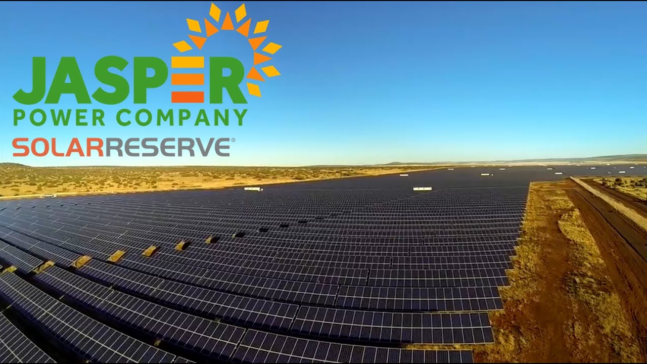 SolarReserve South Africa 96MW PV Jasper Power Project - YouTube