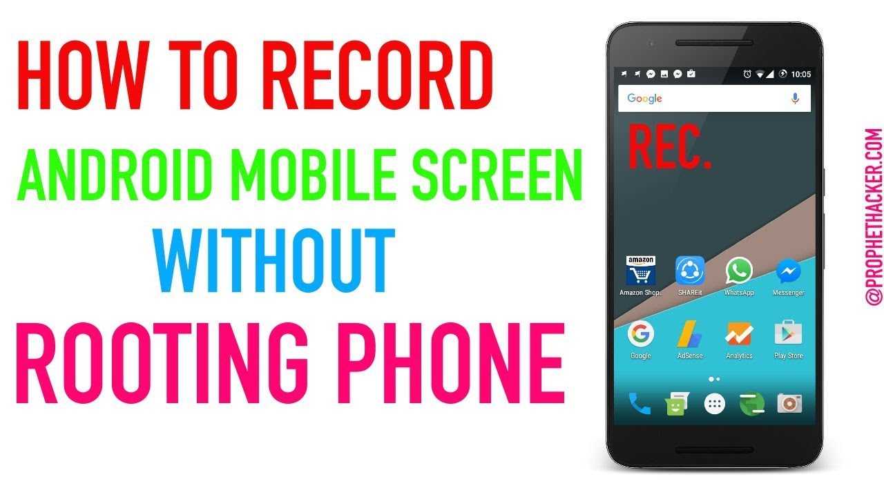 how to record screen on smartphone - YouTube