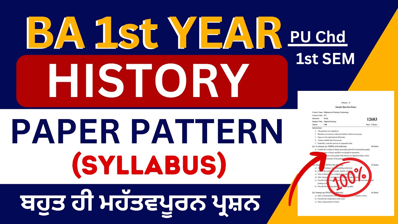 BA 1st Semester History Syllabus 2023 Punjab University Chandigarh Ba ba-1st-semester-history-syllabus-2023-punjab-university-chandigarh-ba