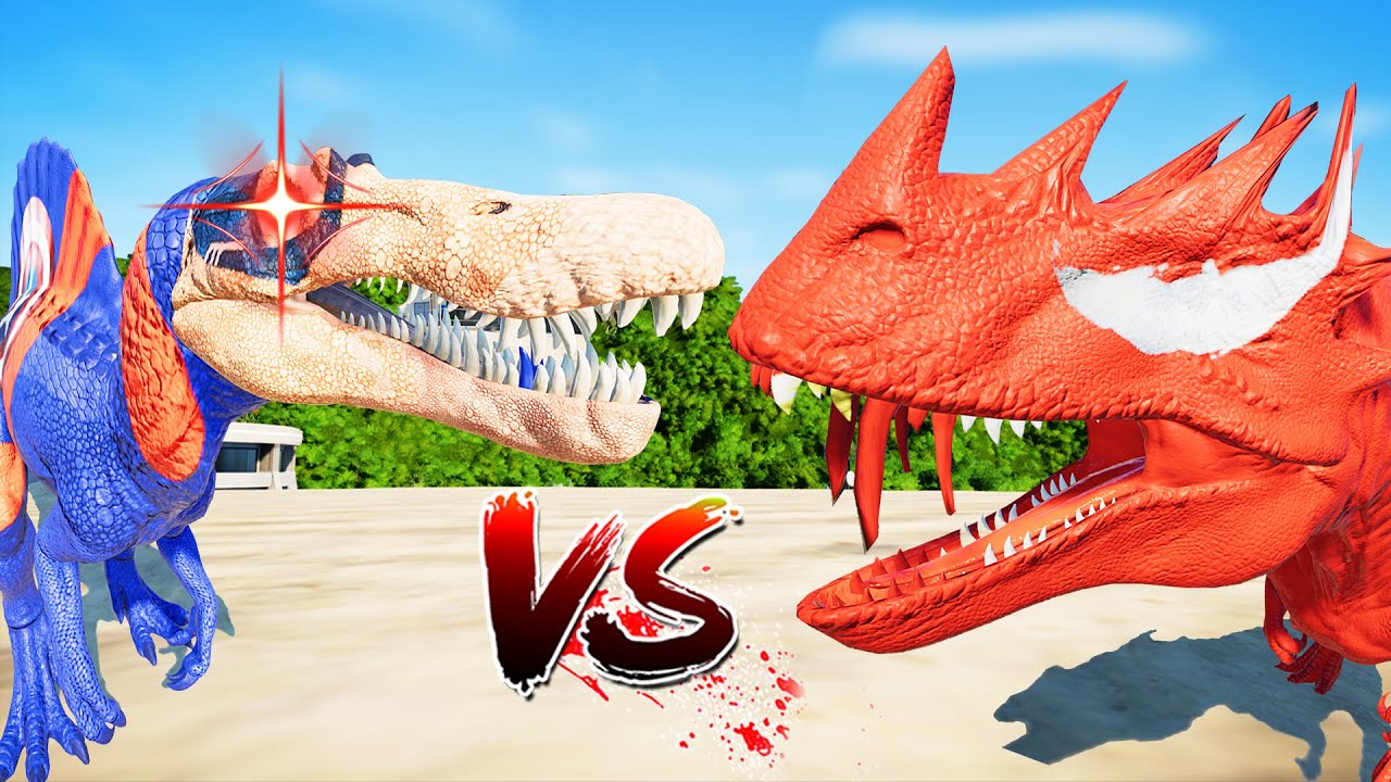 (Jurassic World Evolution🌍)New Captain Spinosaurus vs Venom Godzilla ...