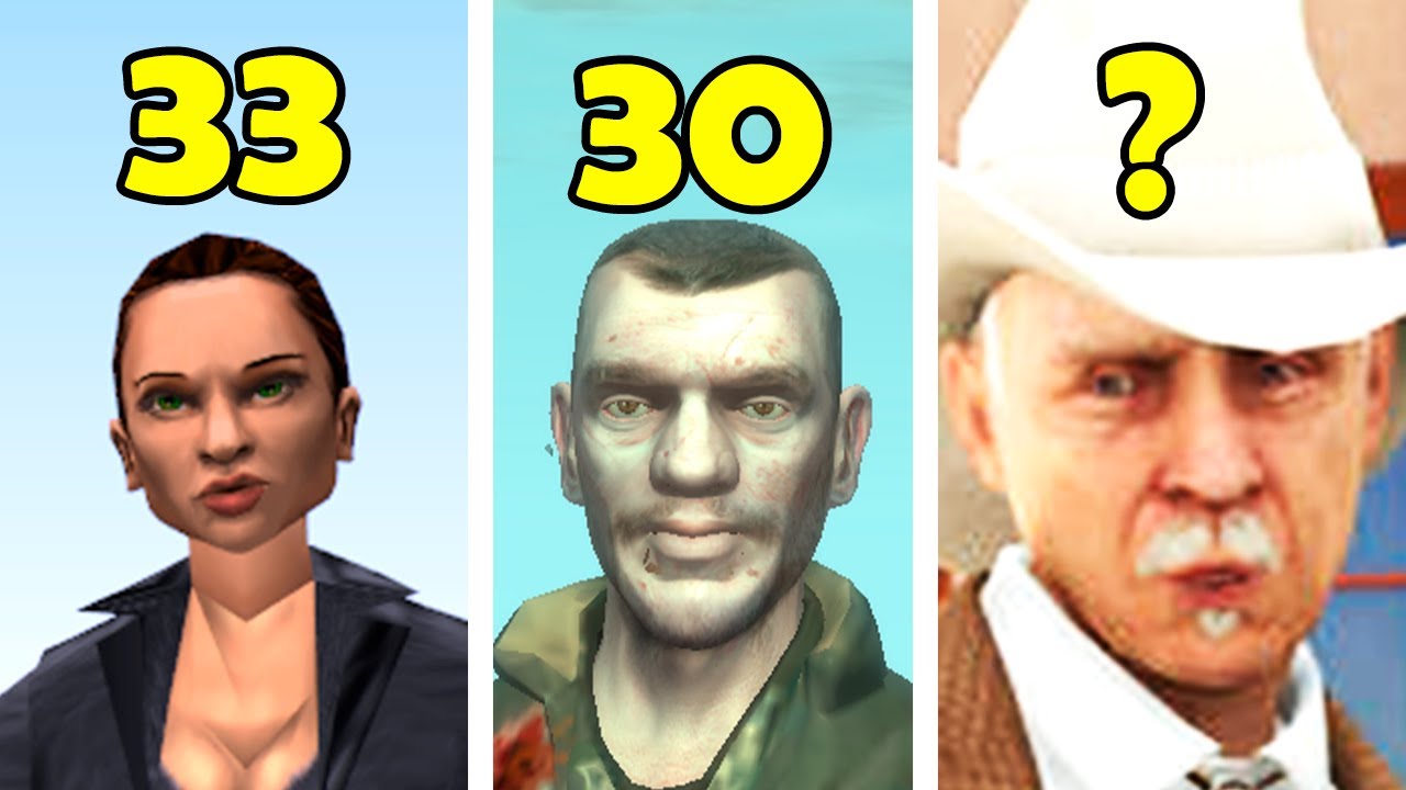 ANTAGONIST AGE In GTA Games (Evolution) - YouTube