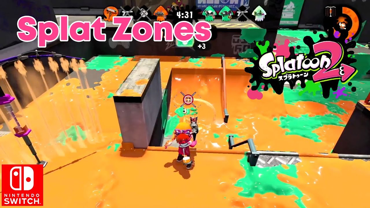 Splatoon 2 Splat Zones Ranked Battle Multiplayer Nintendo Switch - YouTube