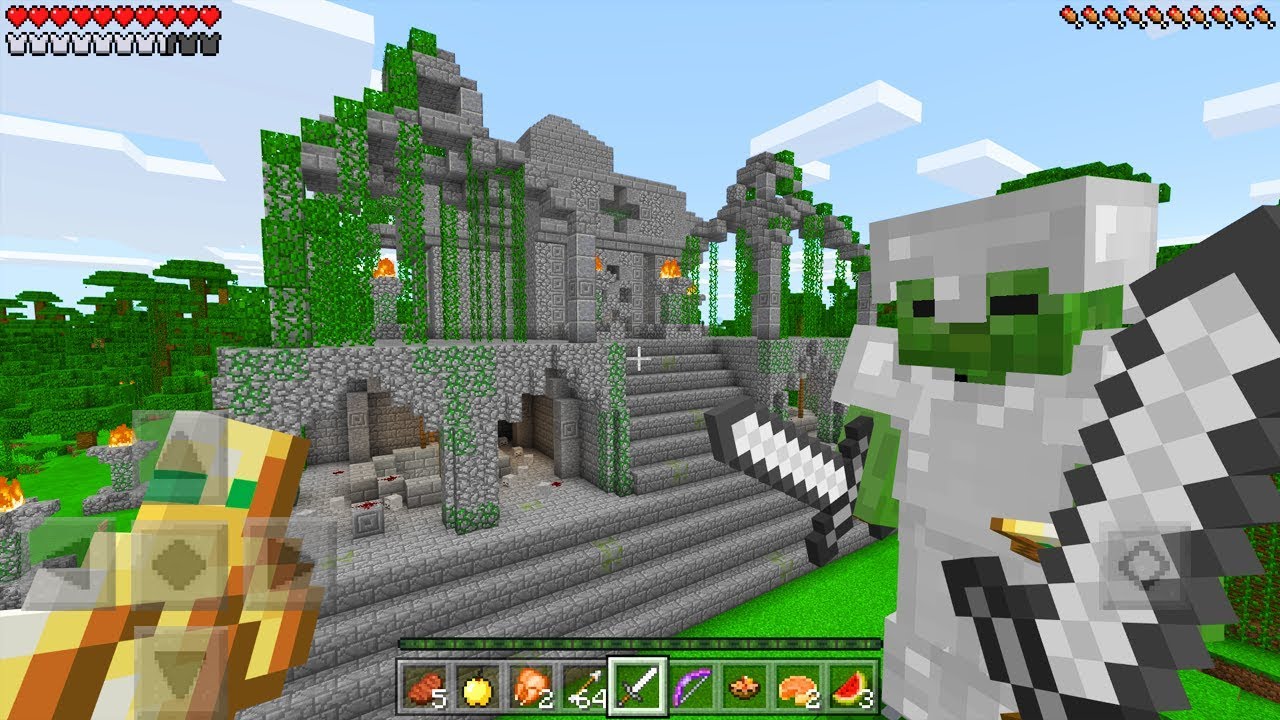 We Returned to The LOST TEMPLE in Minecraft Pocket Edition - YouTube