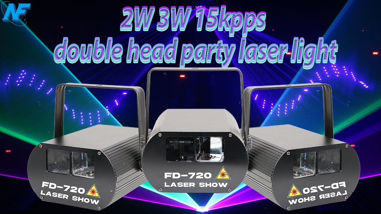 Twins stage 2W 3W laser lighting 2 array rgb animation laser beam ...