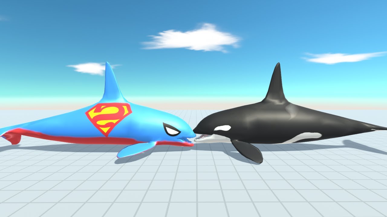 SUPER MAN ORCA DEATH RUN TOUR - Animal Revolt Battle Simulator - YouTube