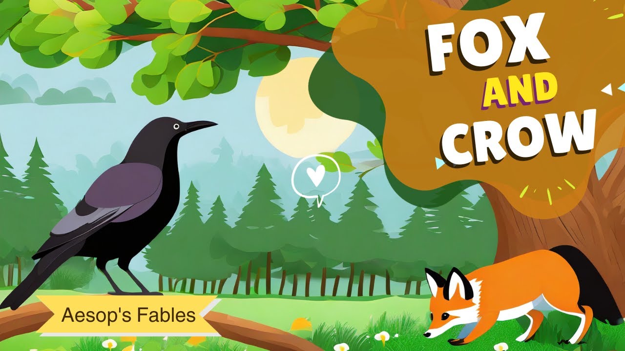 Bedtime Stories for Kids | The Fox and the Crow Cartoon | Aesop's ...