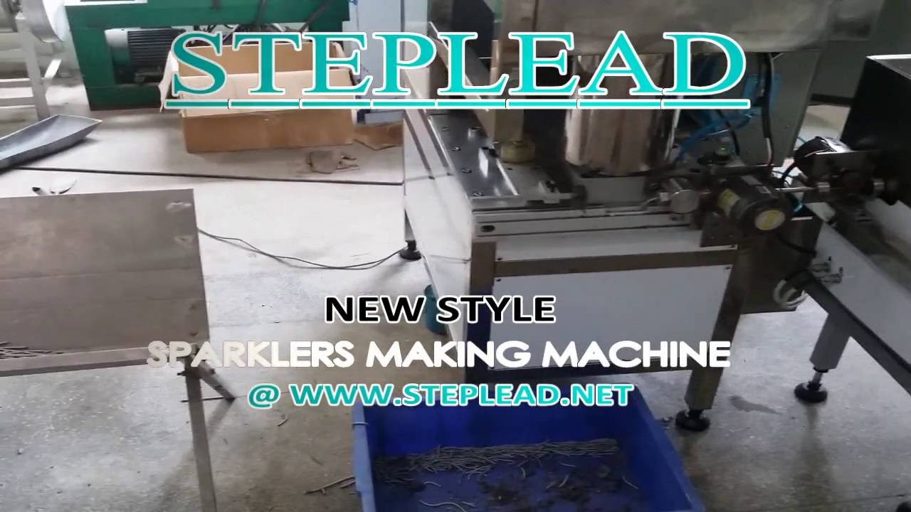 automatic fireworks machine sparklers machine - YouTube
