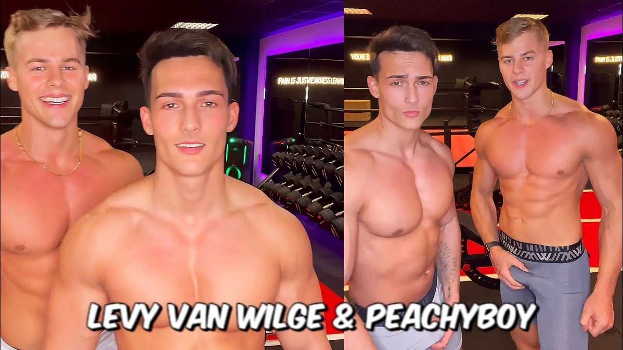 Handsome Muscular Young Stud | Levy Van Wilge and Peachyboy | Impressive Physique - YouTube