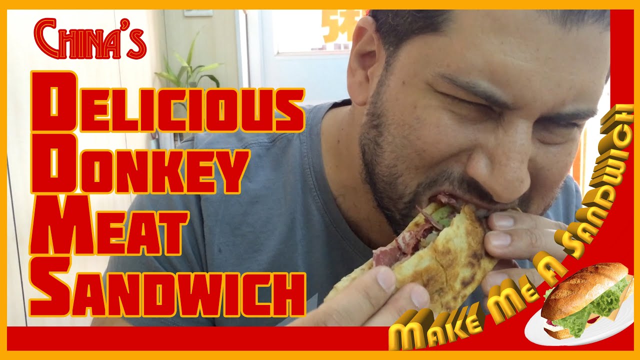 I ATE A DONKEY SANDWICH IN CHINA. MAKE ME A SANDWICH - YouTube