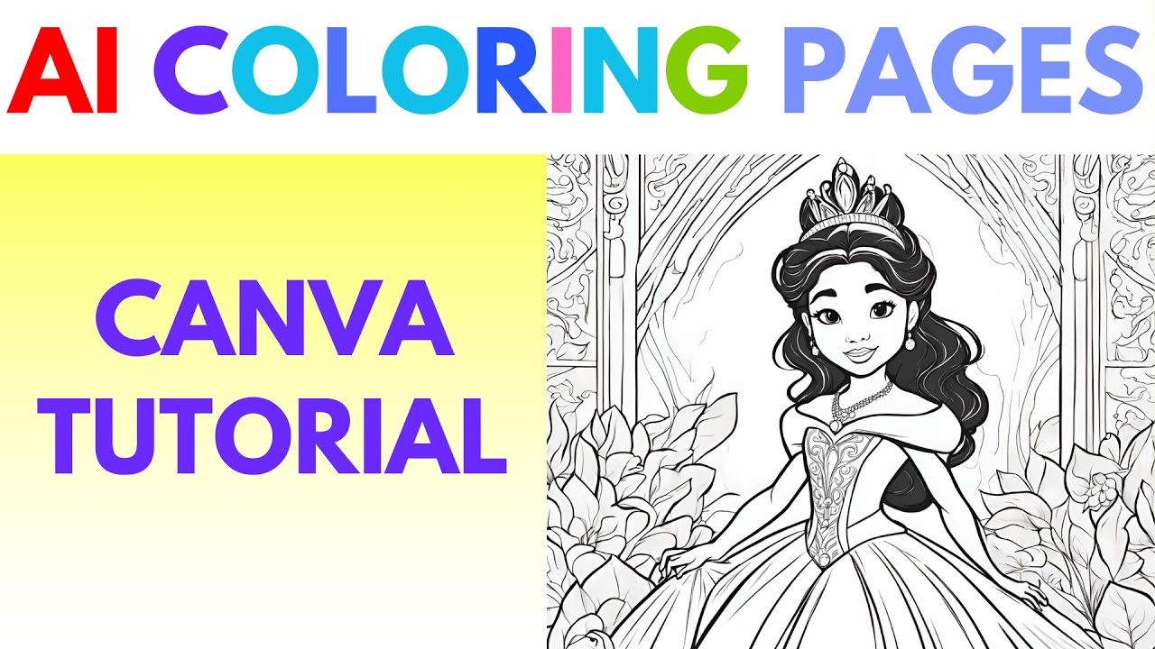 Tutorial : Coloring Pages with @canva - YouTube