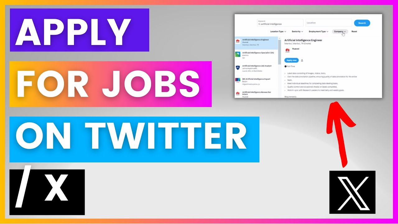 How To Find & Apply Jobs On Twitter / X? [in 2025] - YouTube