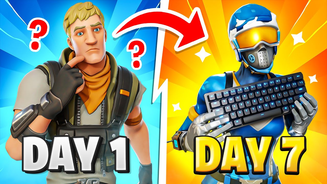 1 WEEK Fortnite Progression (Keyboard and Mouse) - YouTube