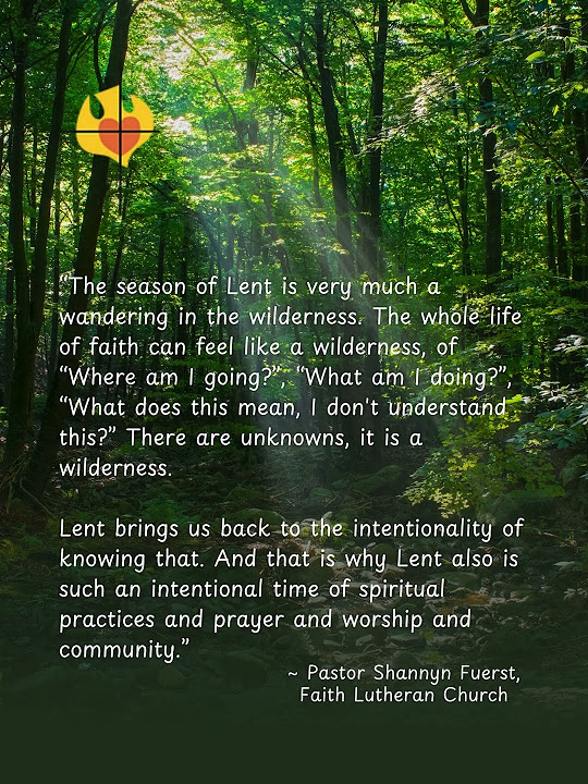 Lent: Wandering in the Wilderness - YouTube