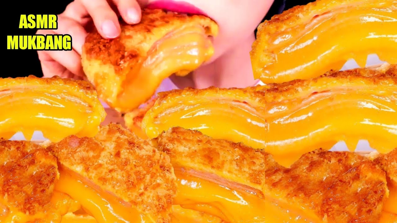 Asmr Mukbang Cheese Millefeuille Ham Cutlets Mukbang Mg Food And Mukbang Youtube