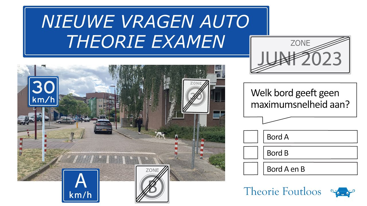 Auto theorie examen juli 2023 - YouTube