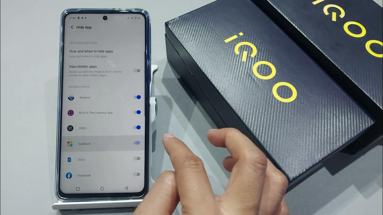 IQOO z5 app hide setting | How to hide app in IQOO z7,z5 | IQOO z5 app hide kaise kare - YouTube