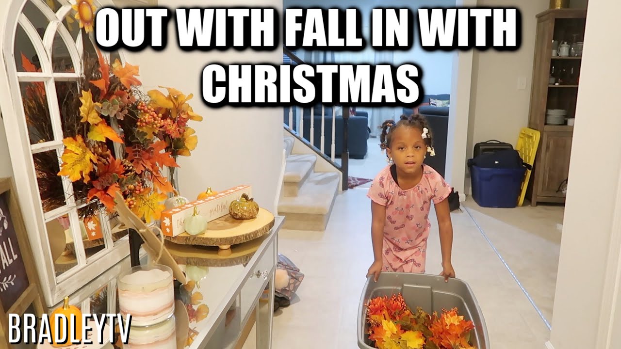 FALL DECOR DECLUTTER..... BRING ON SANTA! - YouTube