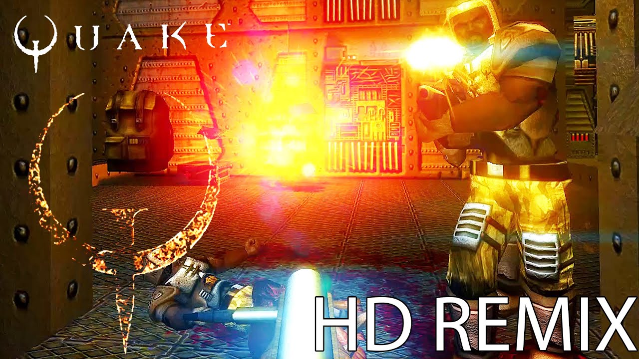 Quake 1 HD Remix Graphics Mod - Hard [Just Gameplay] - YouTube