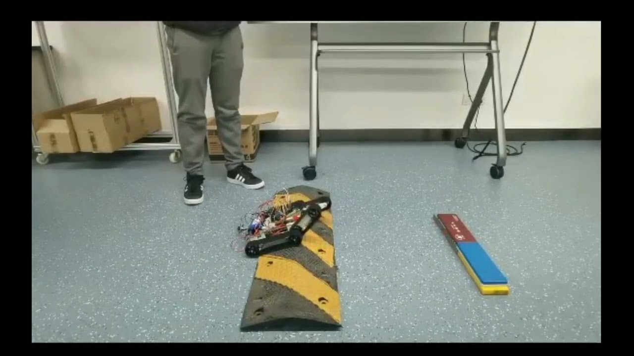 Tracked vehicle climbing obstacles - YouTube
