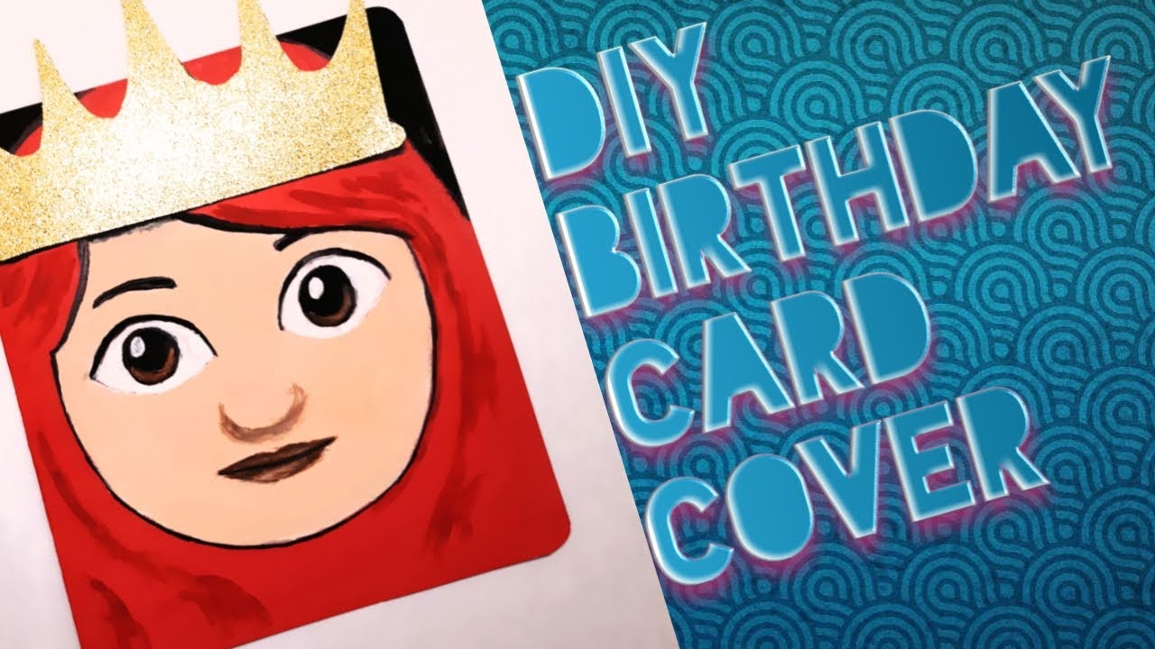 DIY How to create a Birthday Card Cover | Poster Board Material - YouTube