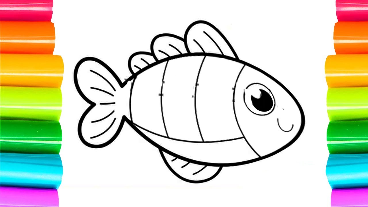 How to draw a Fish Step by Step | Fish Drawing Easy | How to draw fish ...