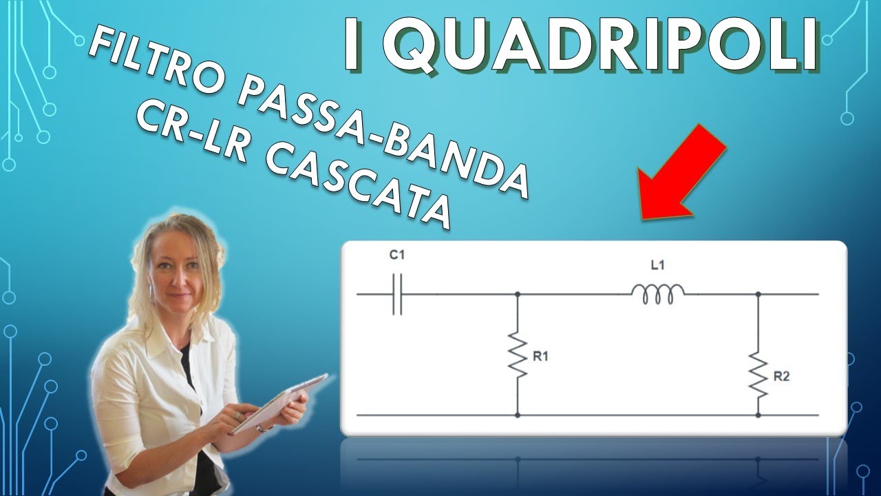 FILTRO PASSA-BANDA CR-LR cascata con calcoli e simulazione - YouTube