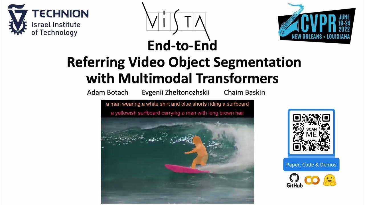 End to End Referring Video Object Segmentation With Multimodal Transformers | CVPR'22 - YouTube