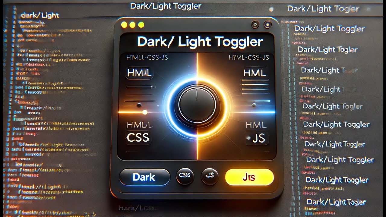 Dark / Light Theme Toggler With HTML - CSS - JS - YouTube