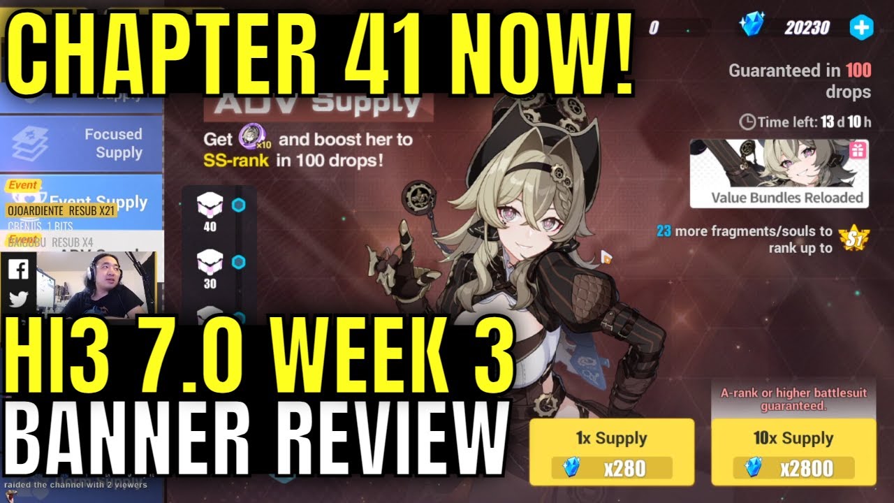 CHAPTER 41 IS OUT NOW! HI3 7.0 WEEK 3 BANNER REVIEW - YouTube