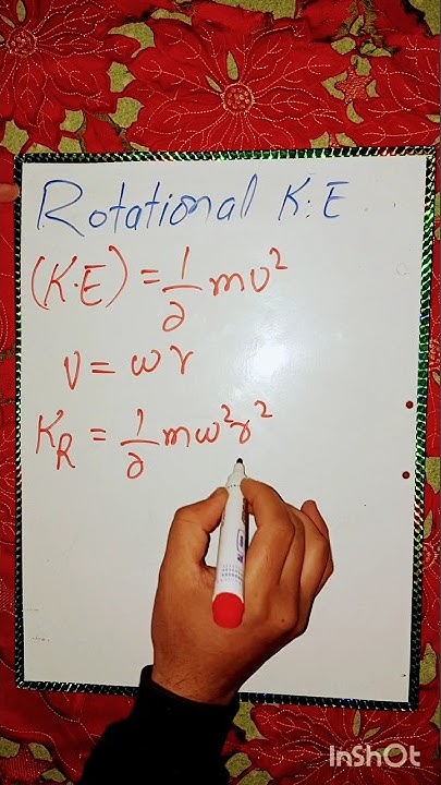 rotational kinetic energy equation - YouTube