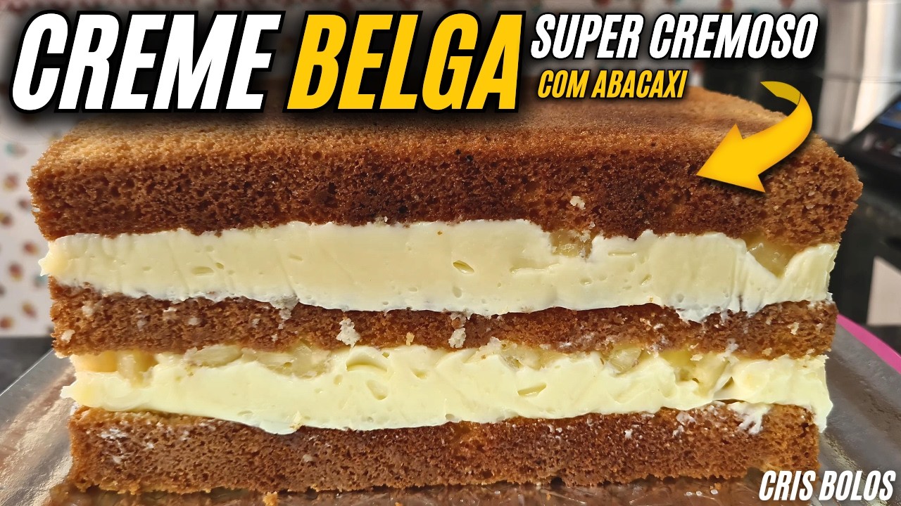 Bolo de Creme de Belga TRUFADO O Melhor Recheio para Bolo e Tortas e Diversas Sobremesas - YouTube