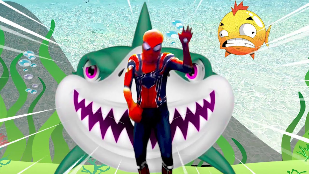 Spiderman dance Baby Shark🕷️🦈 Kids Dance💃 Animal Songs🎵 Songs for ...