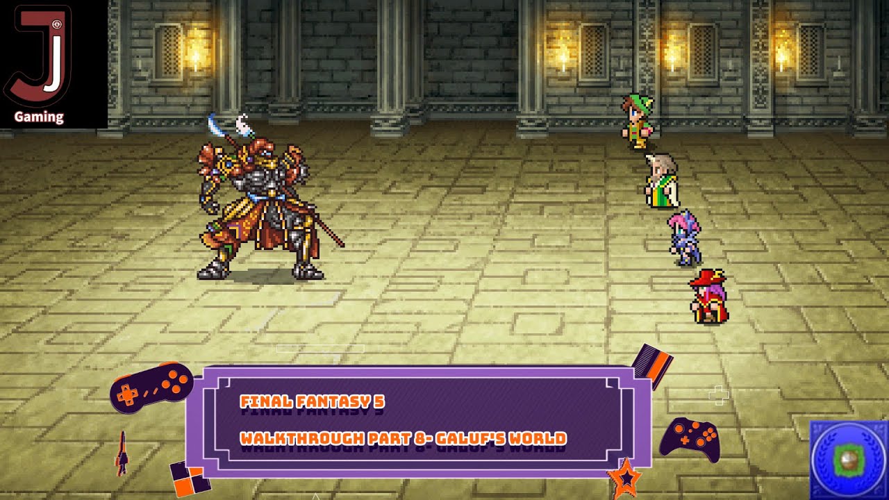 Final Fantasy 5 Pixel remaster 100 percent walkthrough Part 8 Galuf's ...