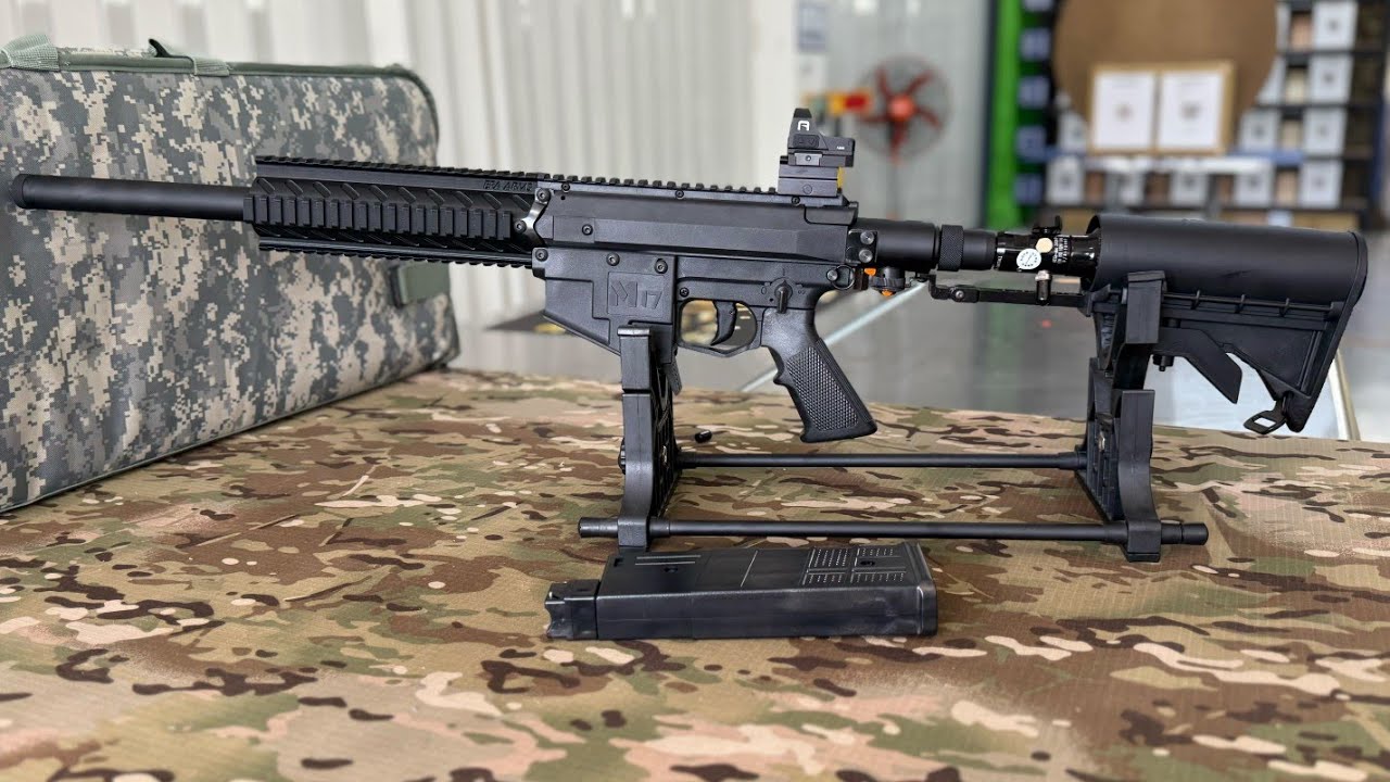 M17A2 40HD 超強執勤版鎮暴發射器（40公分管版本、全新類HK-416護木） - YouTube