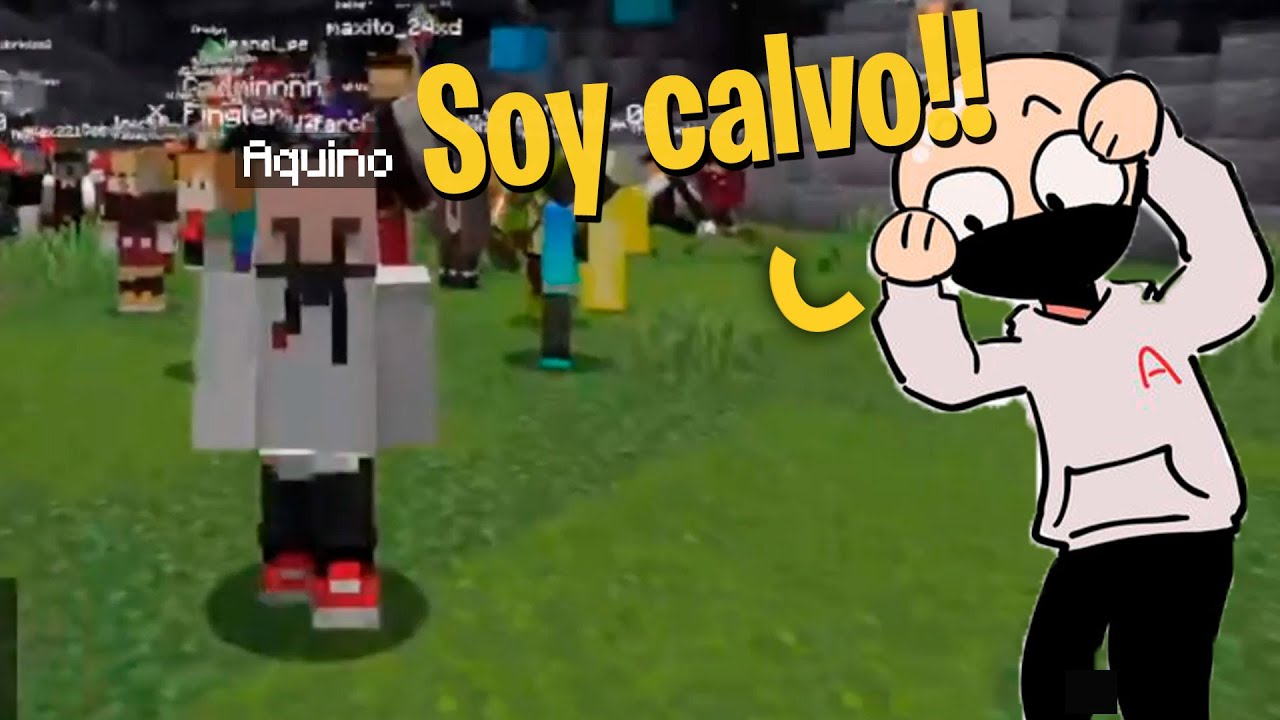 AQUINO CALVO EN MINECRAFT - YouTube