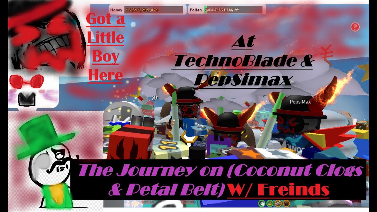 Bee Swarm Simulator Day 34 Journey To the Petal Belt And Coconut Clogs ...