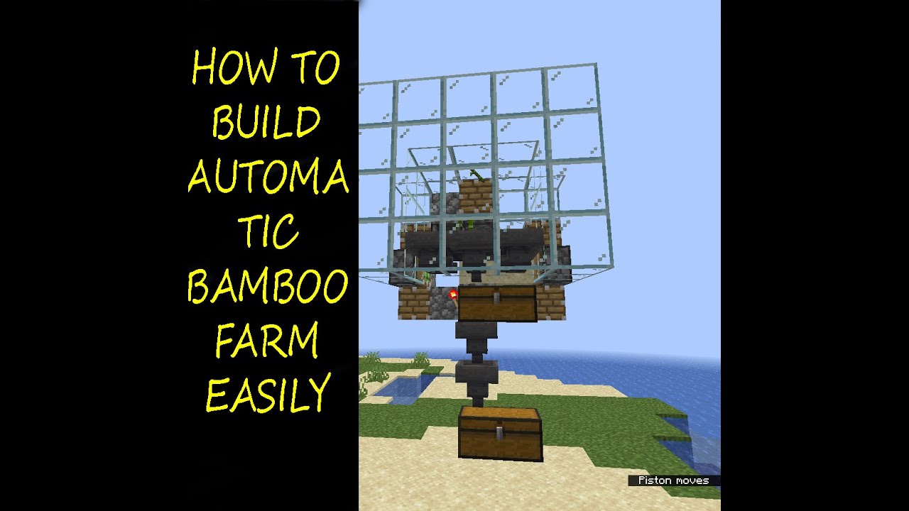 Automatic Bamboo Farm In Minecraft Java Edition (supported from 1.14 to ...