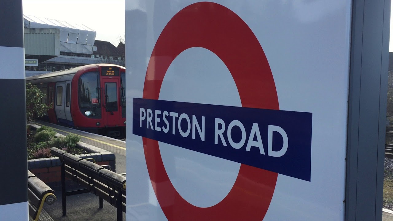 S Stock trains arriving and departing Preston Road station - YouTube