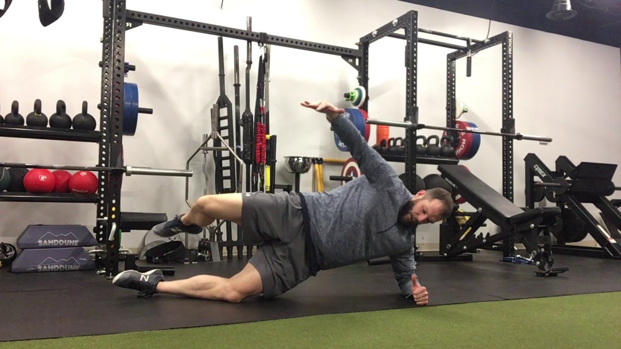 Diagonal Plank for Core Strength and Hip Mobility - YouTube