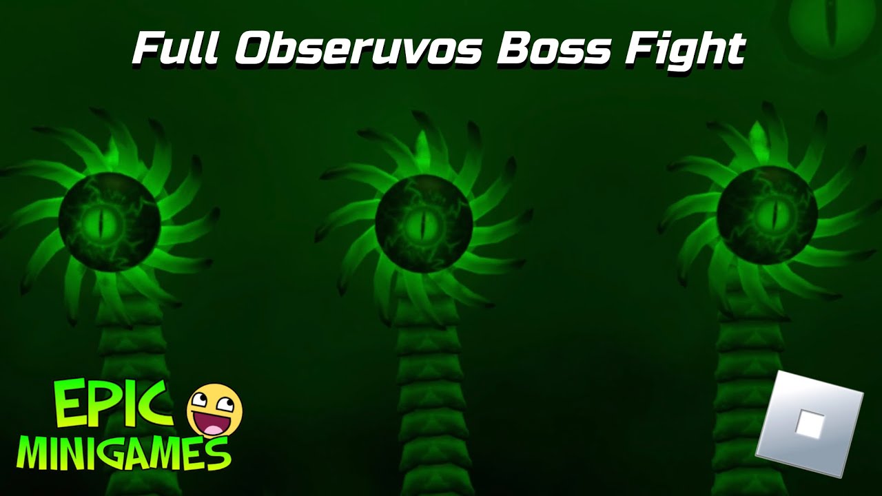 Obseruvos Boss Fight In Epic Minigames (Roblox) - YouTube