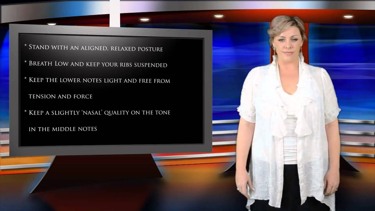 Singing Lesson 5.10 - Blending Registers (Ex#8 - Chest Pharyngeal ...