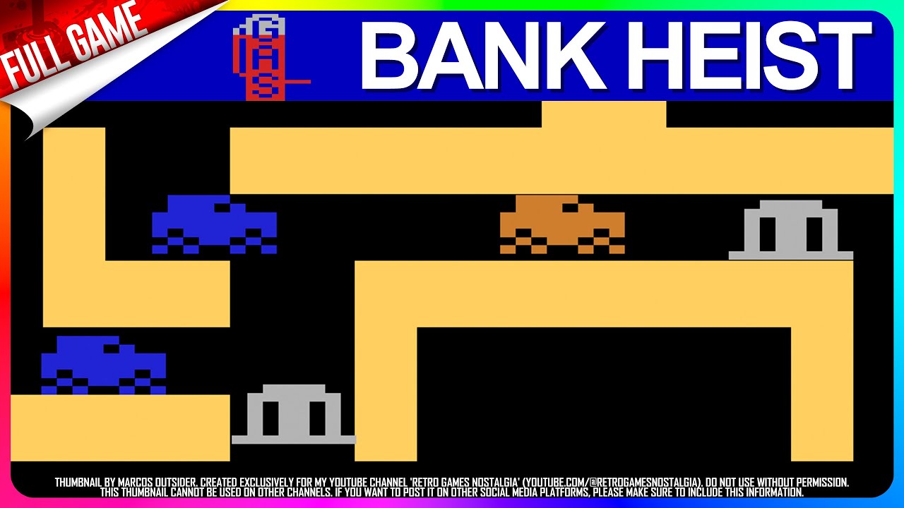 Bank Heist (Atari 2600 - US) Longplay - YouTube