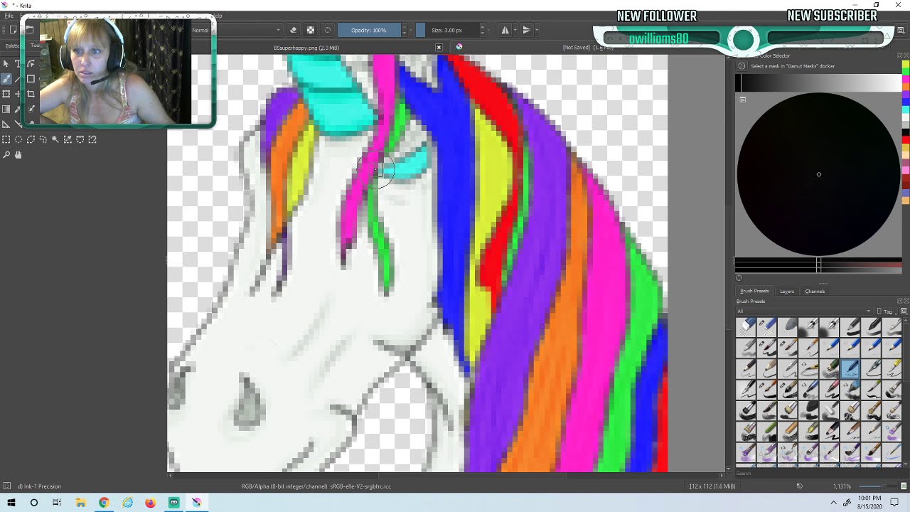 Drawing emotes with Krita cartoon style! - YouTube
