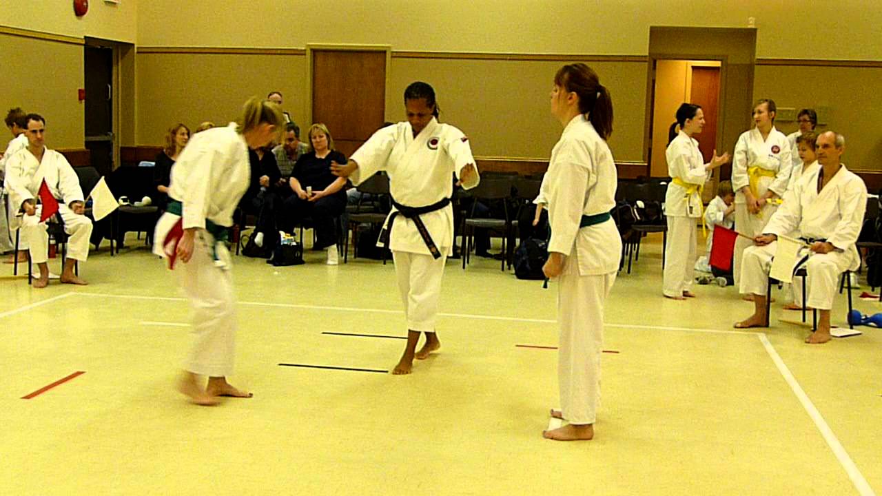 Karate: Adult Women Sparring One-Step, Green Belts, Stonewall 2012 ...